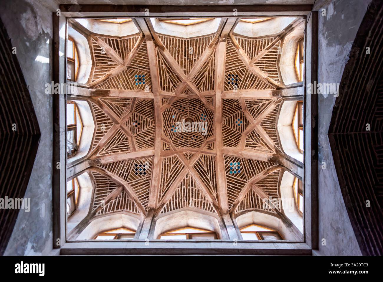 Ancient dome of Jameh mosque of Isfahan, UNESCO world heritage site ...