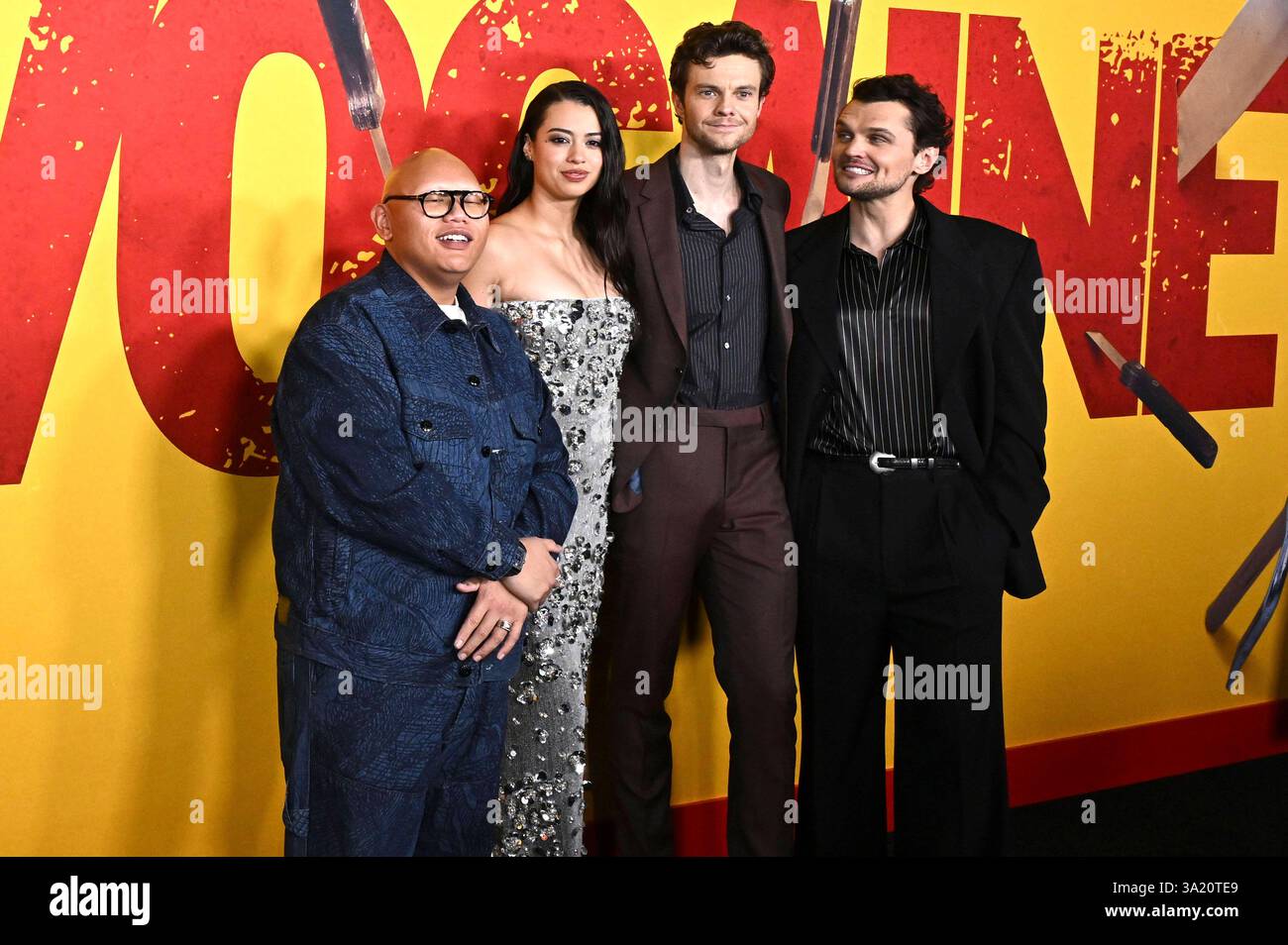 Jacob Batalon, Amber Midthunder, Jack Quaid und Ray Nicholson bei der ...