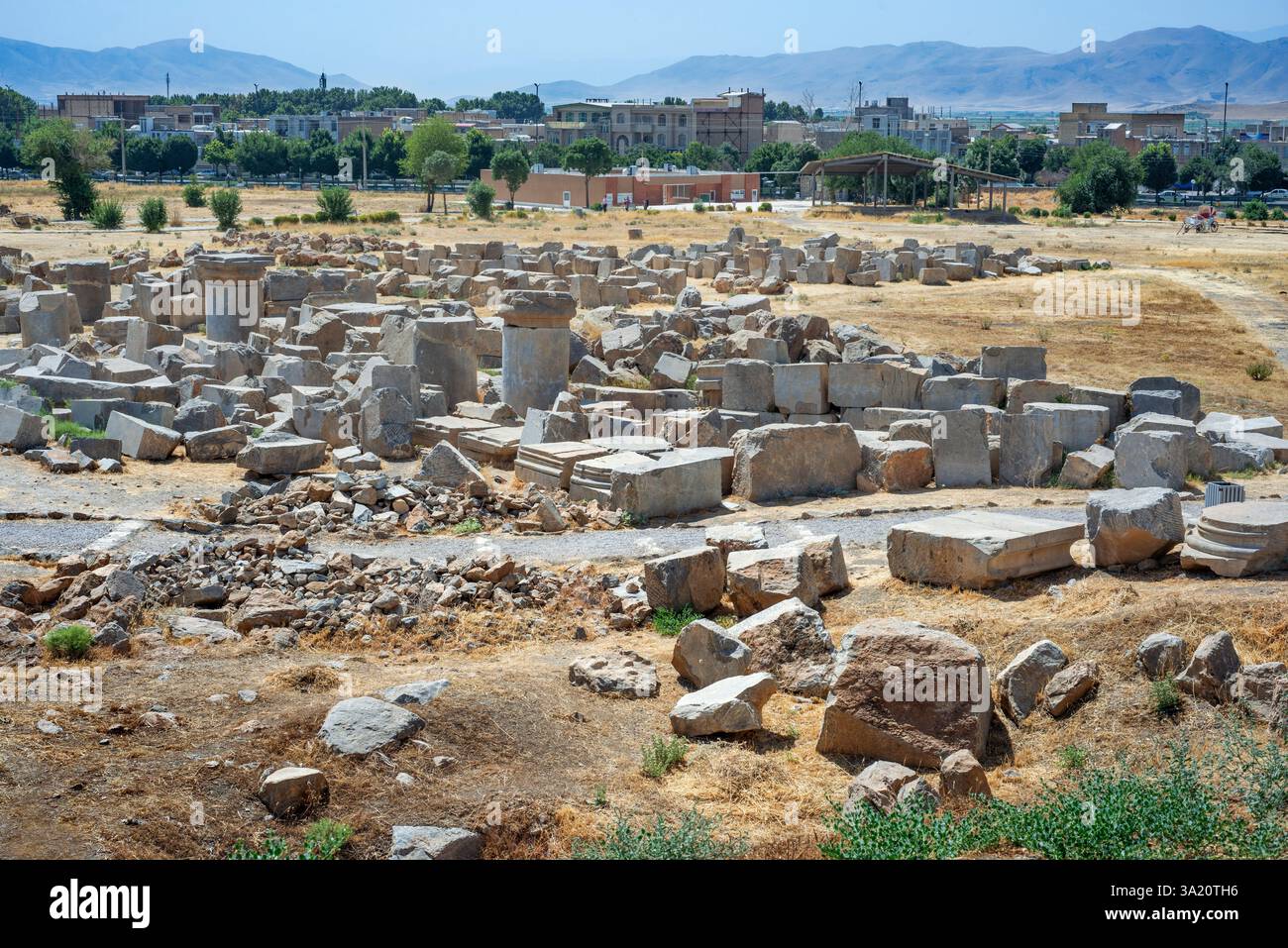 Ruins of Anahita temple, Kangavar, Kermanshah Province, Iran, Persia ...