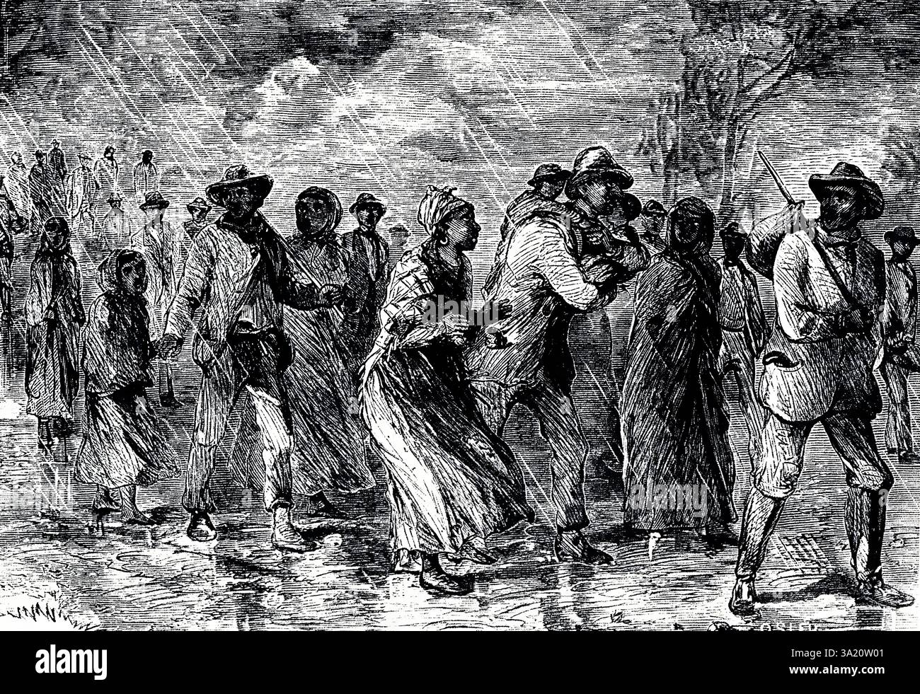 Fugitive slaves fleeing from Maryland to Delaware by way of the ...