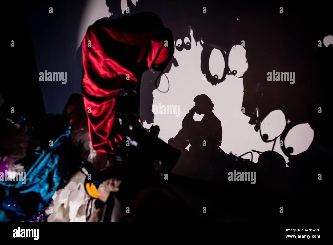 EDITORIAL USE ONLY An interactive art installation titled 'Shadow of ...