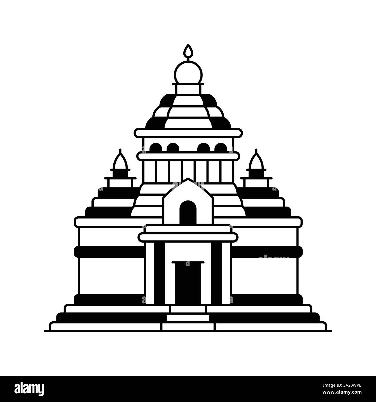 Konark Sun Tower vector design in modern style, ready to use icon Stock ...