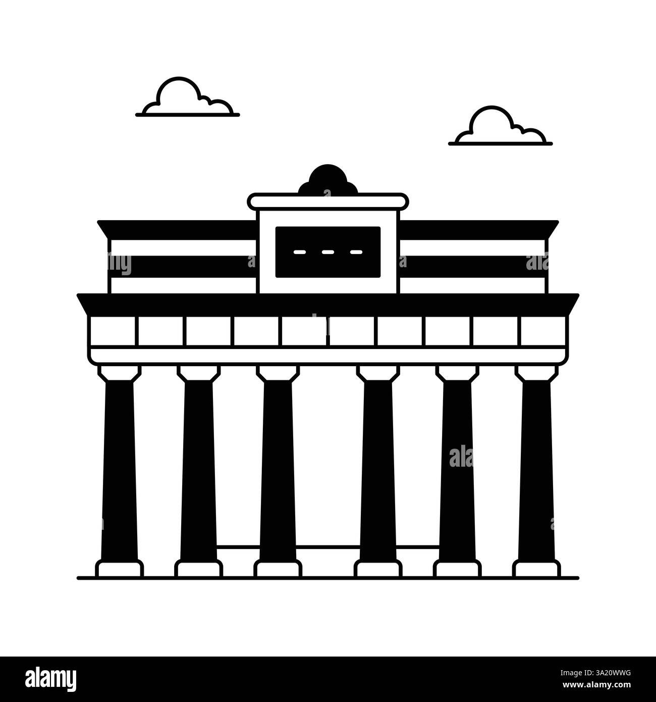 Berlin tower sun Stock Vector Images - Alamy