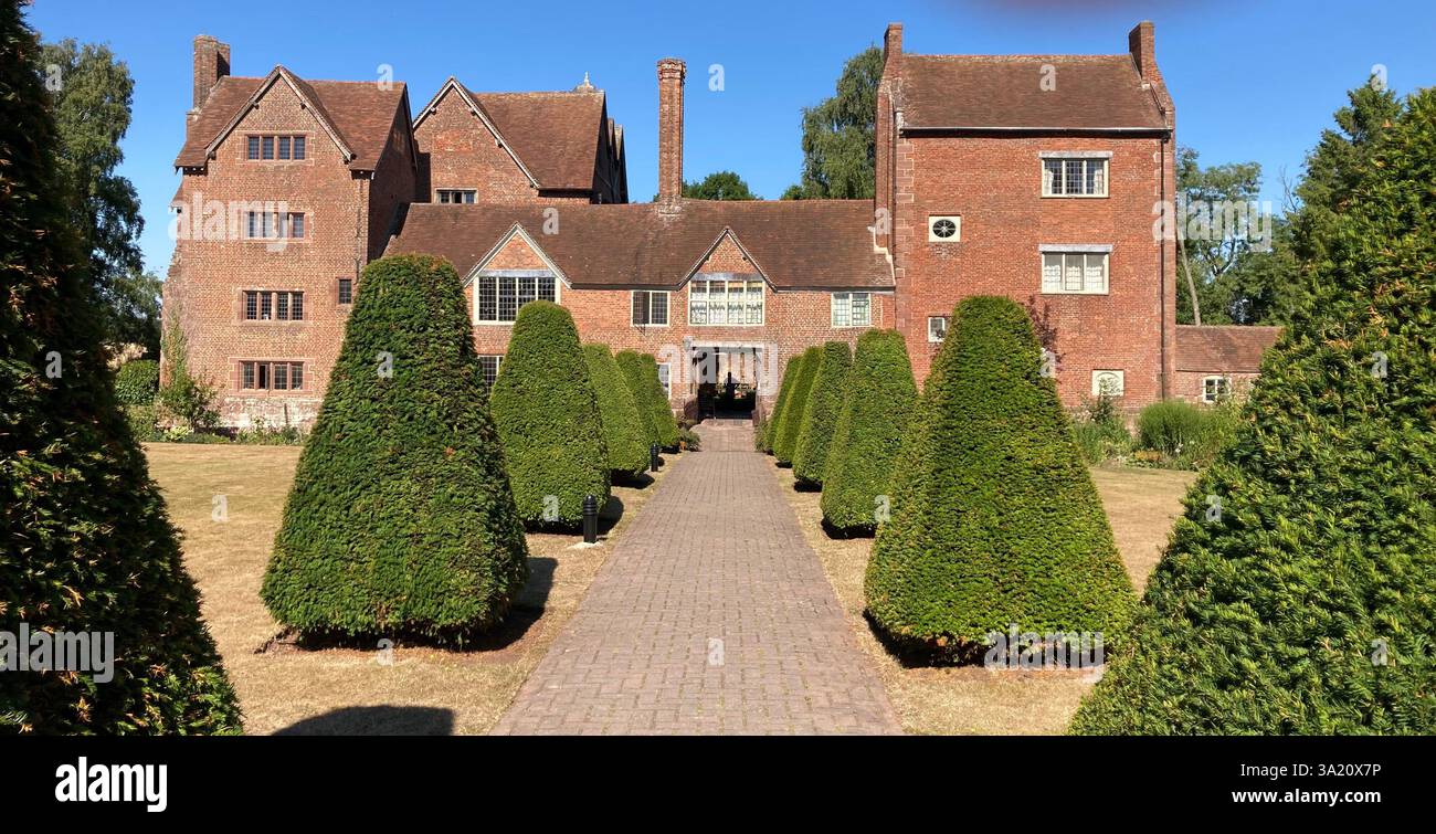 Driveway to Harvington Hall Stock Photo - Alamy