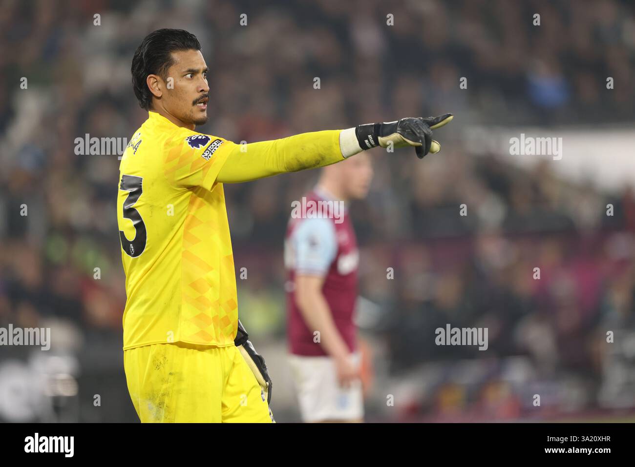 London, UK. 10th Mar, 2025. Alphonse Areola (WHU) at the West Ham ...