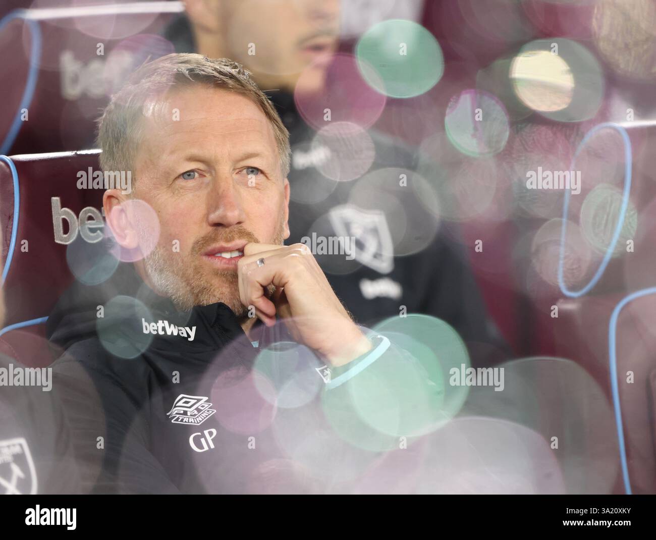 London, UK. 10th Mar, 2025. Graham Potter (West Ham manager) at the ...