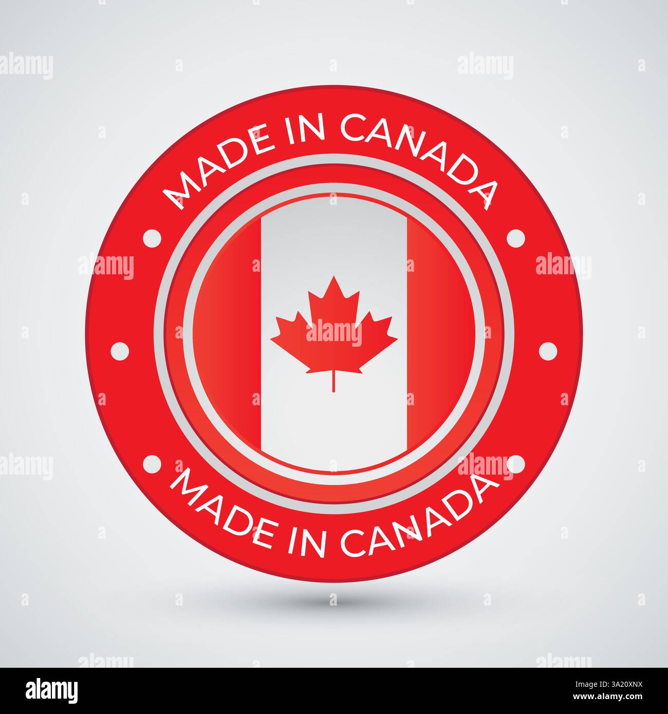 Modern made in Canada badge isolated illustration vector design ...
