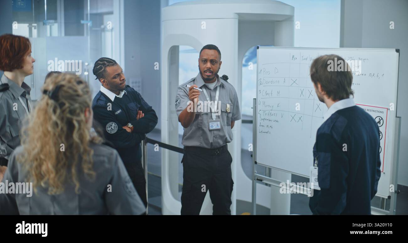 Planning Session with Airport Security Staff: African American Security ...