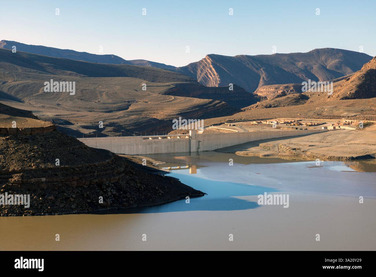 The Toudgha Dam in Tinghir, Morocco, protects the Toudgha Gorge from ...
