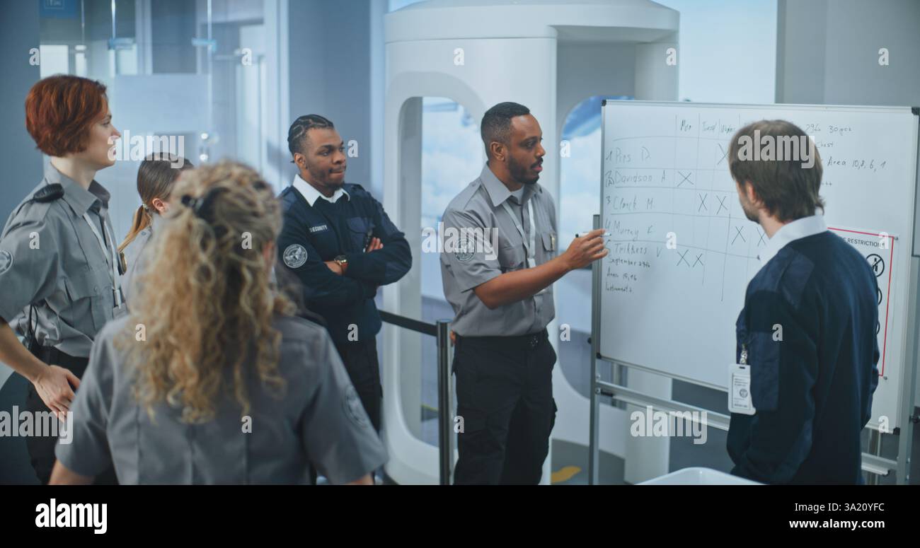 Planning Session with Airport Security Staff: African American Security ...