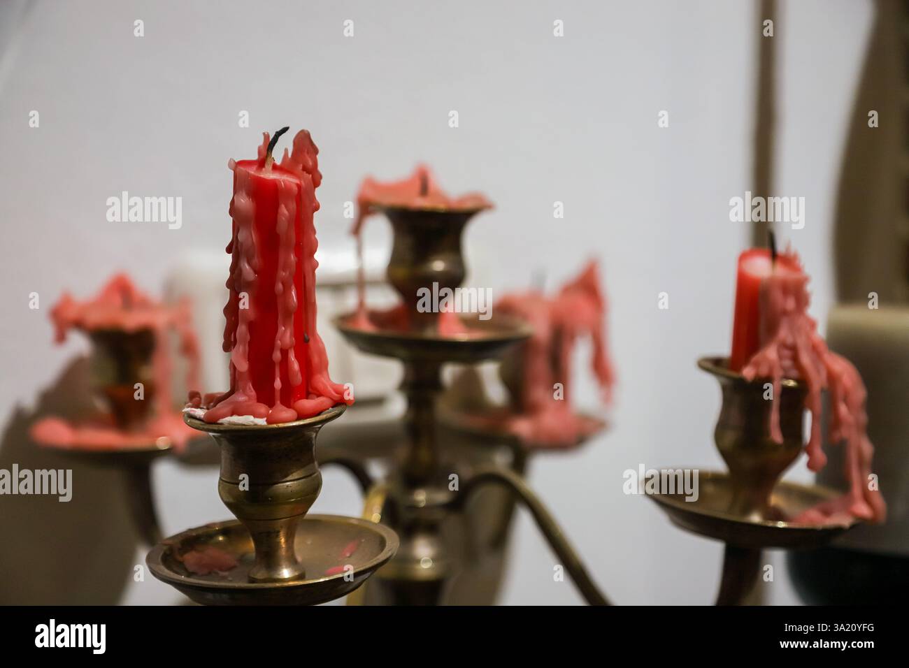 Flickering candle casts shadows hi-res stock photography and images - Alamy