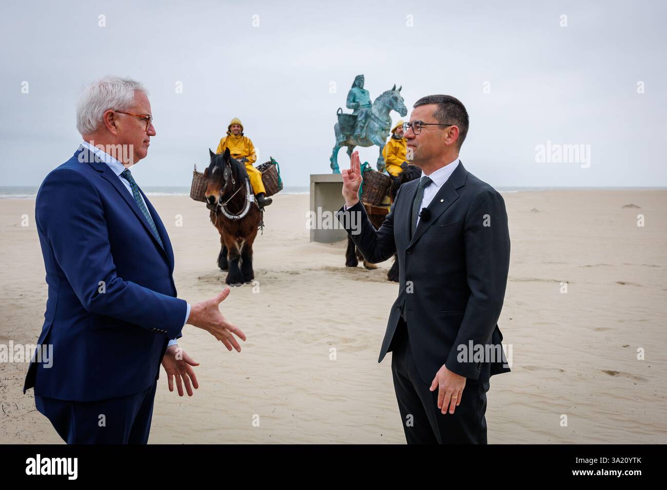 West-Flanders province governor Carl Decaluwe and Koksijde mayor Sander ...