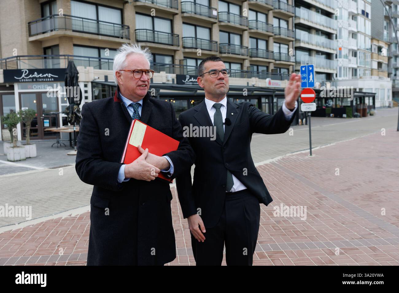 West-Flanders province governor Carl Decaluwe and Koksijde mayor Sander ...