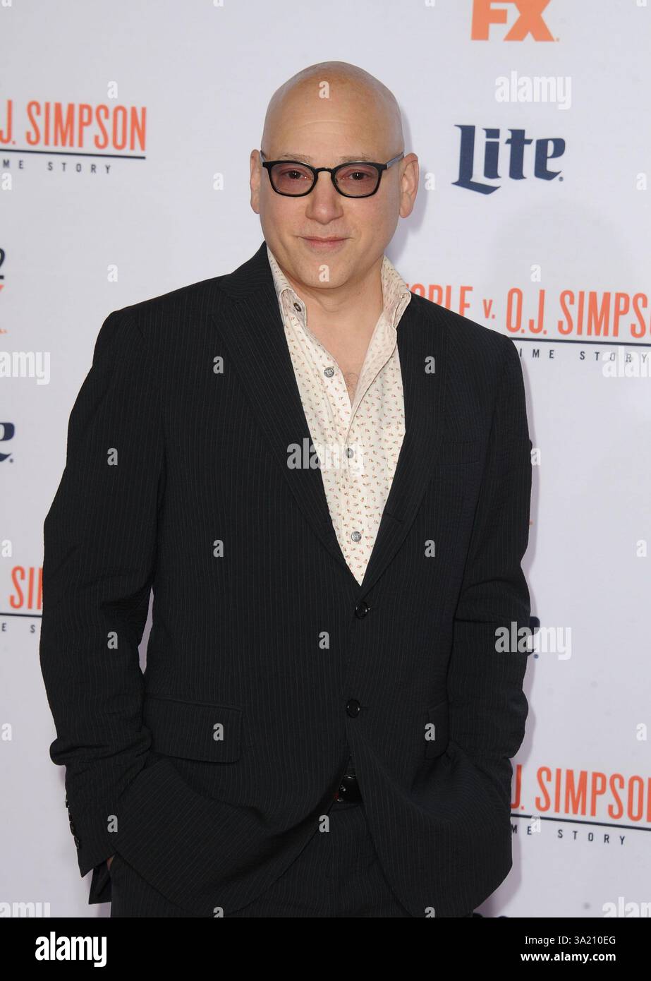 Evan Handler arriving at the premiere of 'FX's 'American Crime Story ...