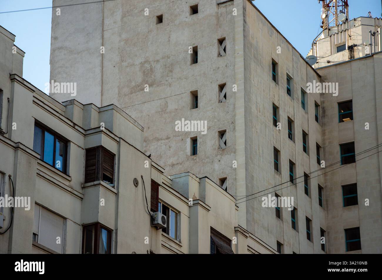 Various architectural designs of modern buildings are showcased in a ...