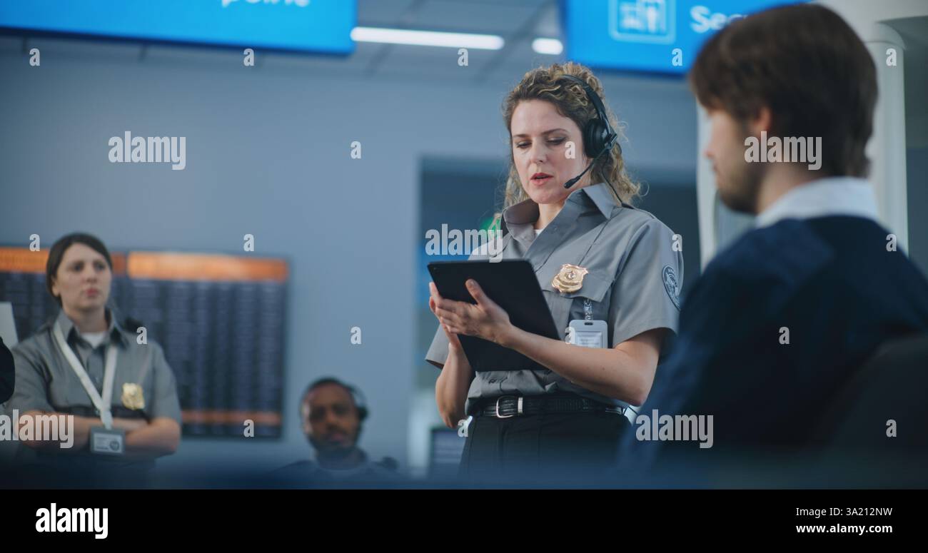 Planning session airport security staff hi-res stock photography and ...