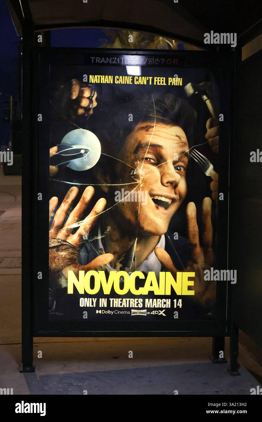 March 10, 2025, Los Angeles, California, USA: Novocaine, Poster at the ...