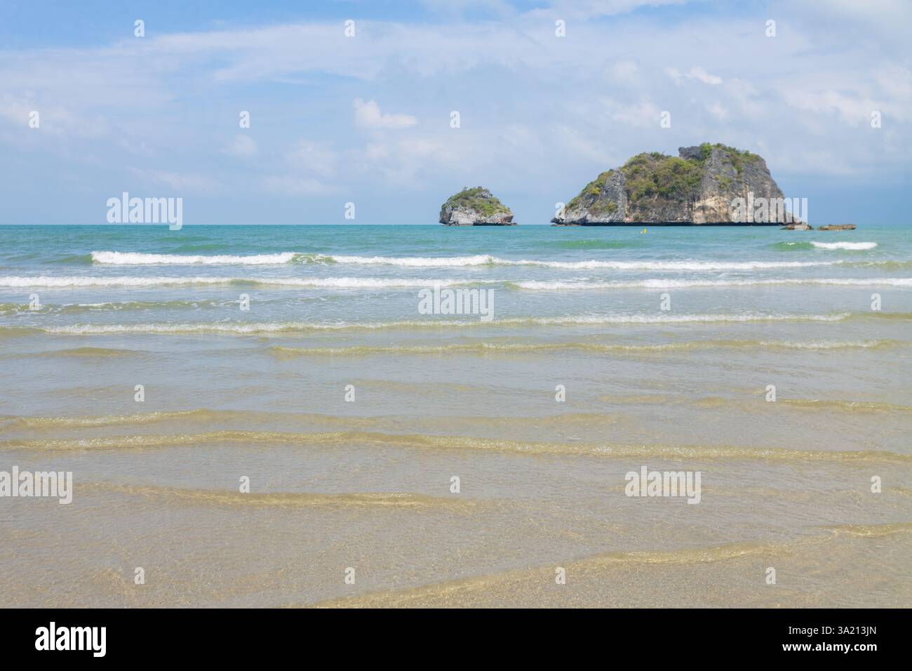 Sam Roi Yot Beach is a quiet beach with a beauty shaded by pine trees ...