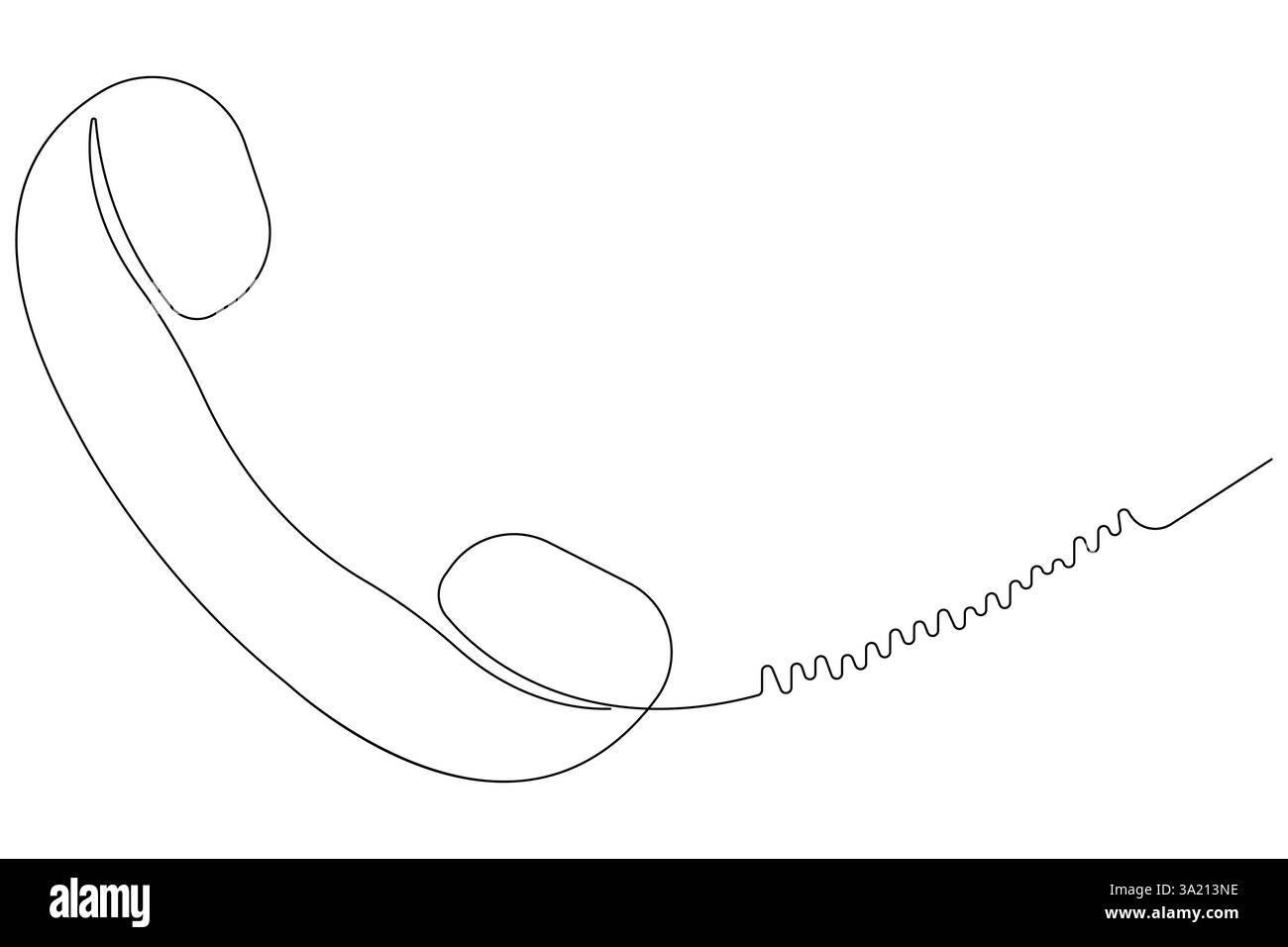 Retro office phone outline icon hi-res stock photography and images - Alamy