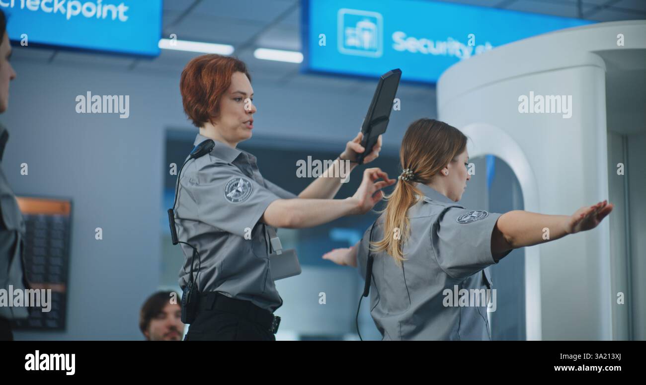 Metal detector screening instructions hi-res stock photography and ...