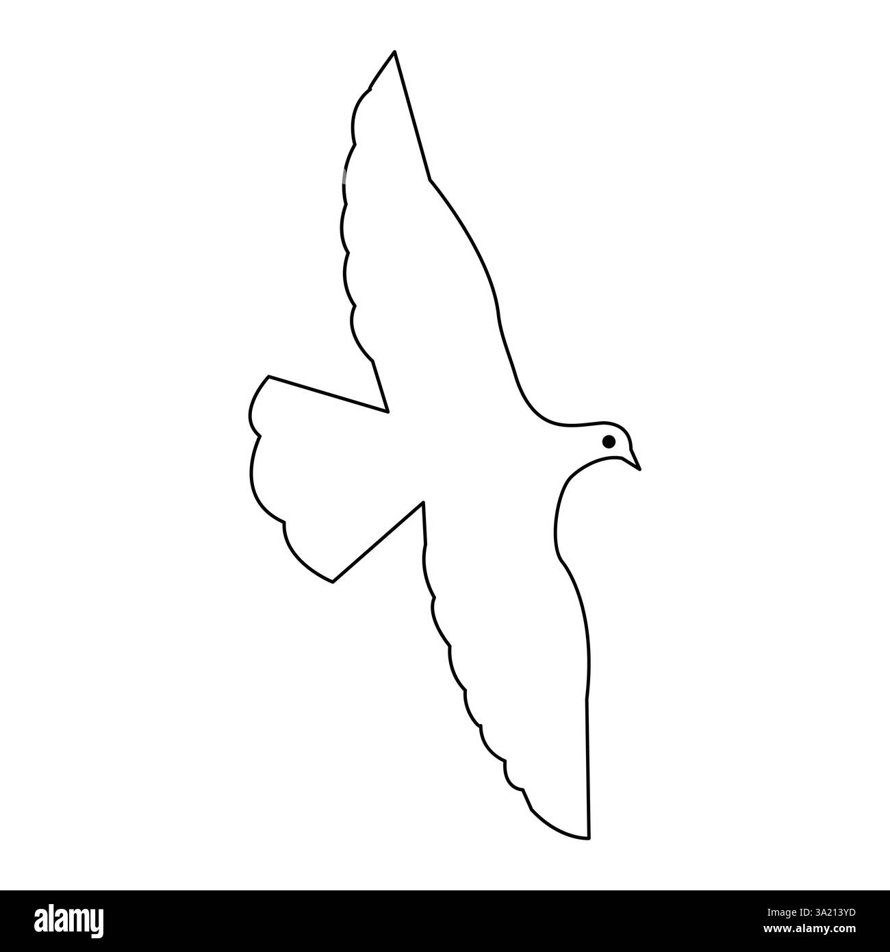 Continuous one line art drawing pet pigeon outline vector illustration ...
