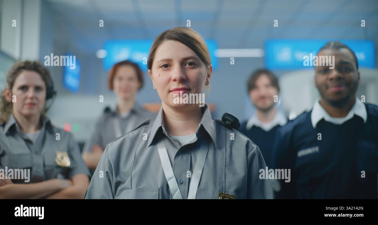 Airport security checkpoint multiethnic tsa hi-res stock photography ...