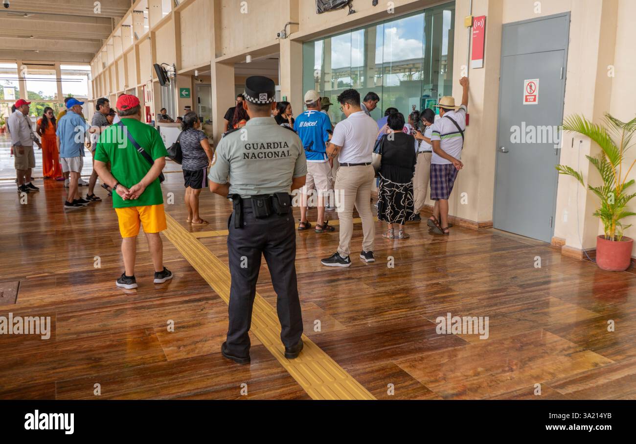 Passengers at Maya Train / Tren Maya new rail route connecting Mayan ...