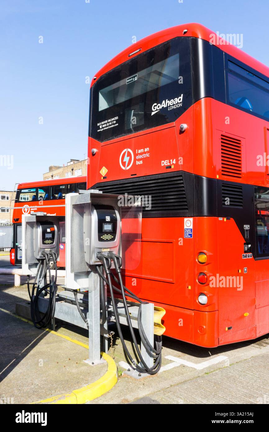 Electric bus recharging at Waterloo bus garage. In 2016 it became ...