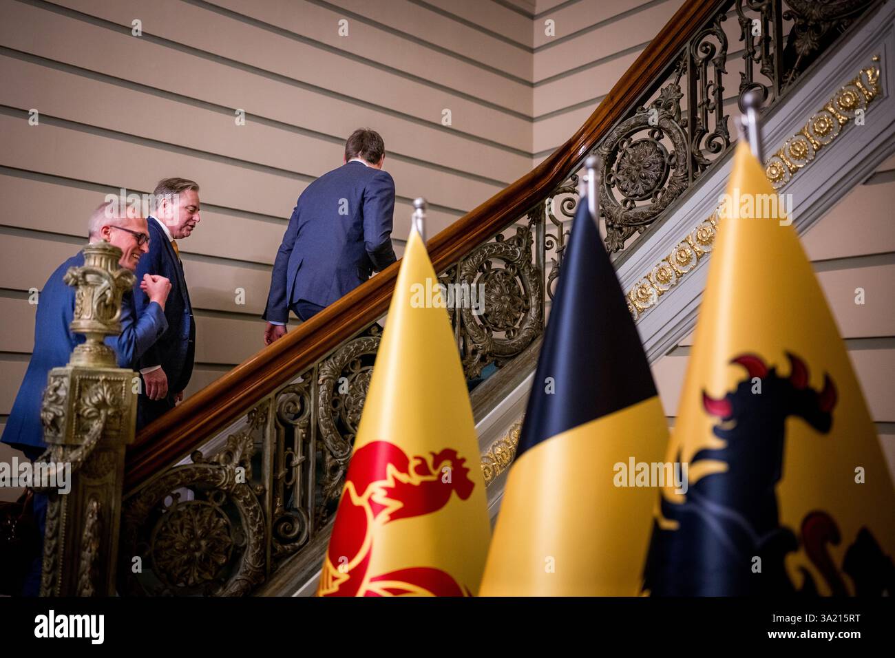 Brussels, Belgium. 11th Mar, 2025. Flemish Minister-President Matthias ...