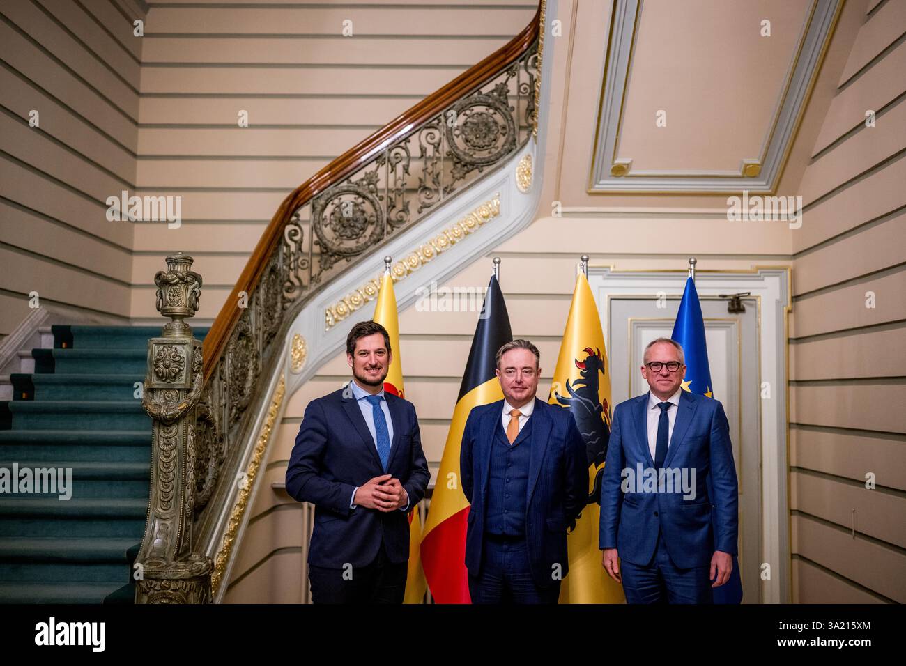 Brussels, Belgium. 11th Mar, 2025. Walloon Minister President Adrien ...