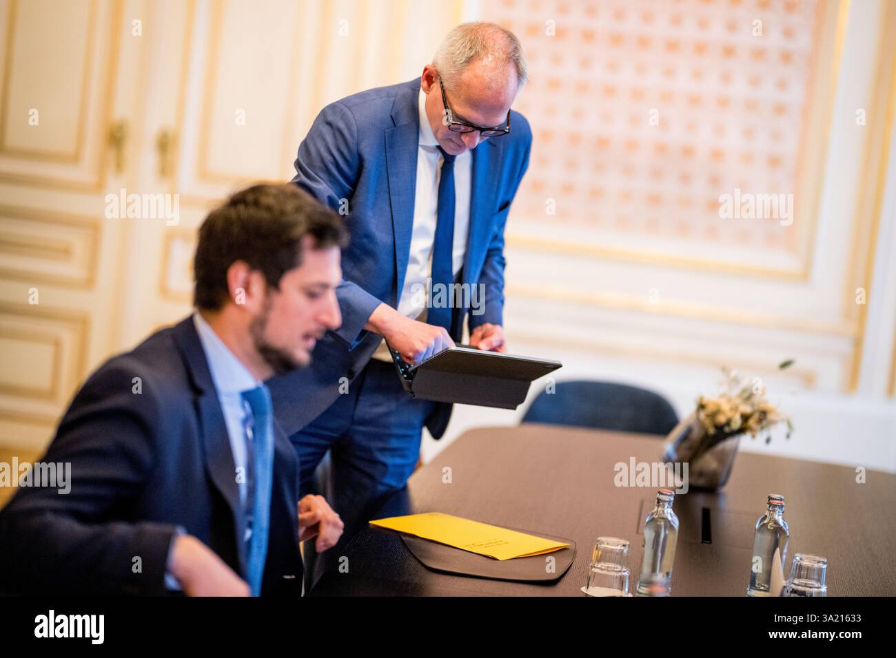 Brussels, Belgium. 11th Mar, 2025. Walloon Minister President Adrien ...
