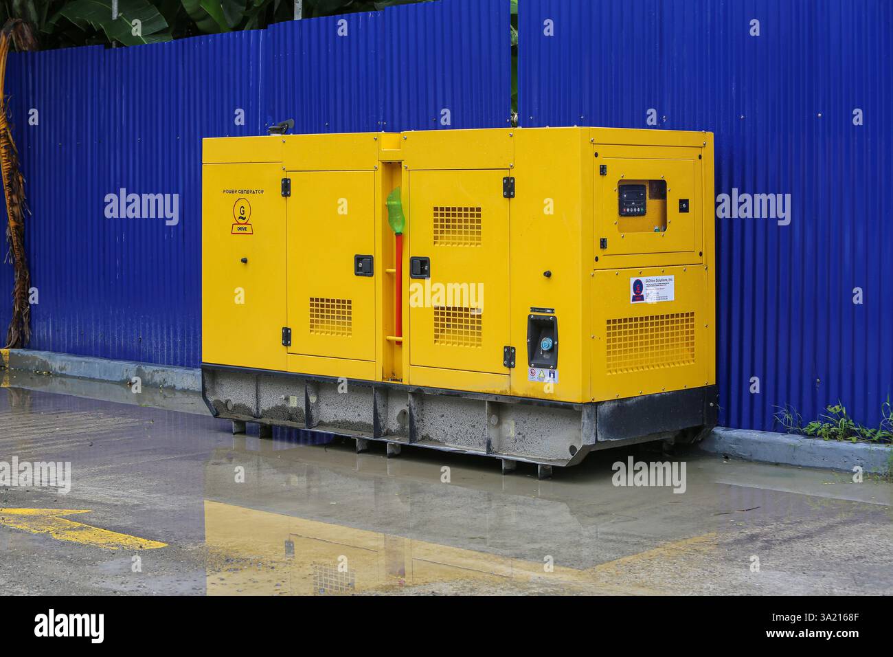 Emergency generator at a McDonald's restaurant during southwest monsoon ...