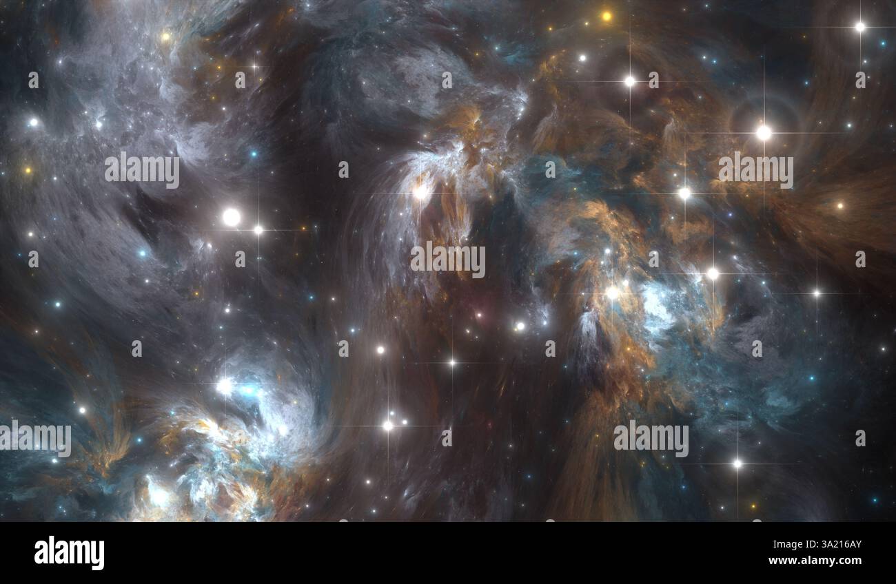 Reflection nebula the site of star formation, nebula radiates by ...