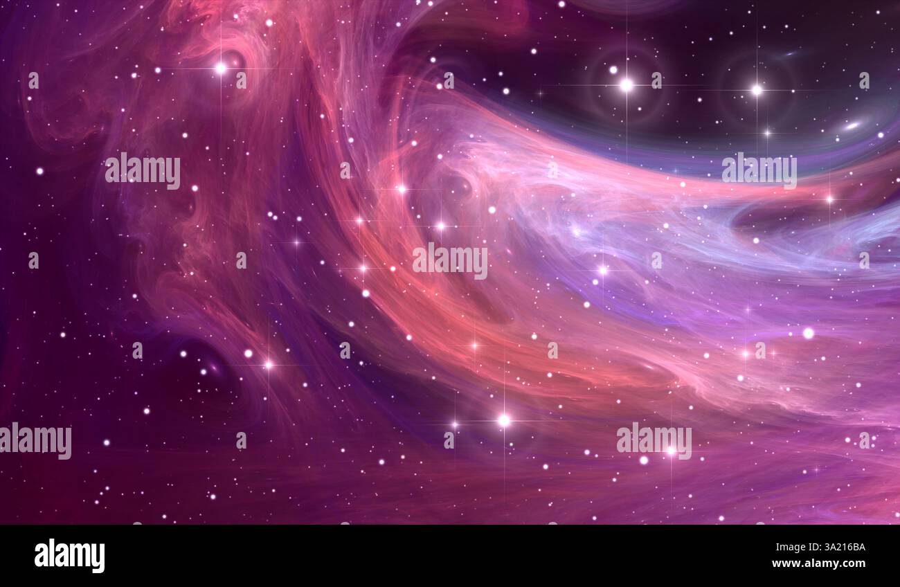 Reflection nebula the site of star formation, nebula radiates by ...