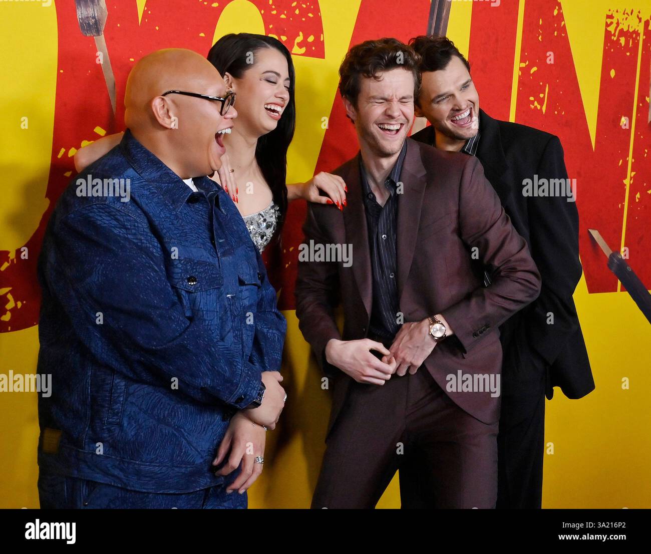 Cast members Jacob Batalon, Amber Midthunder, Jack Quaid and Ray ...