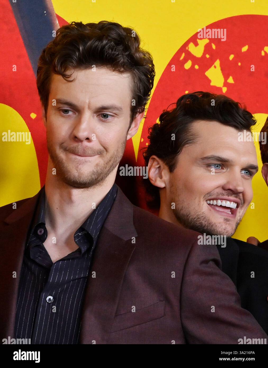 Los Angeles, United States. 10th Mar, 2025. Cast members Jack Quaid (L ...