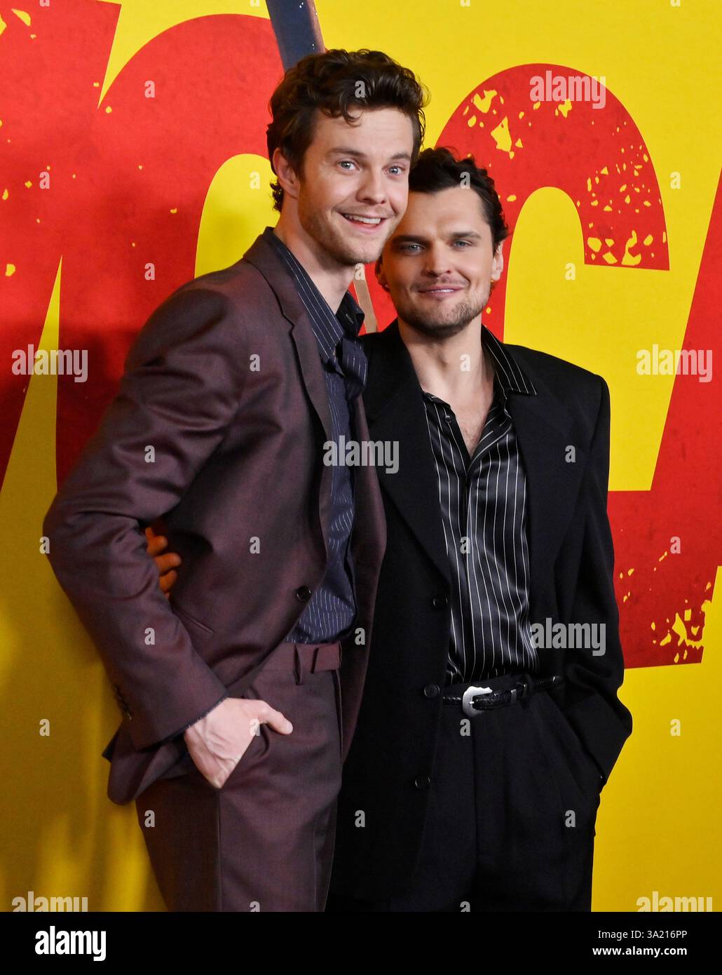 Los Angeles, United States. 10th Mar, 2025. Cast members Jack Quaid (L ...