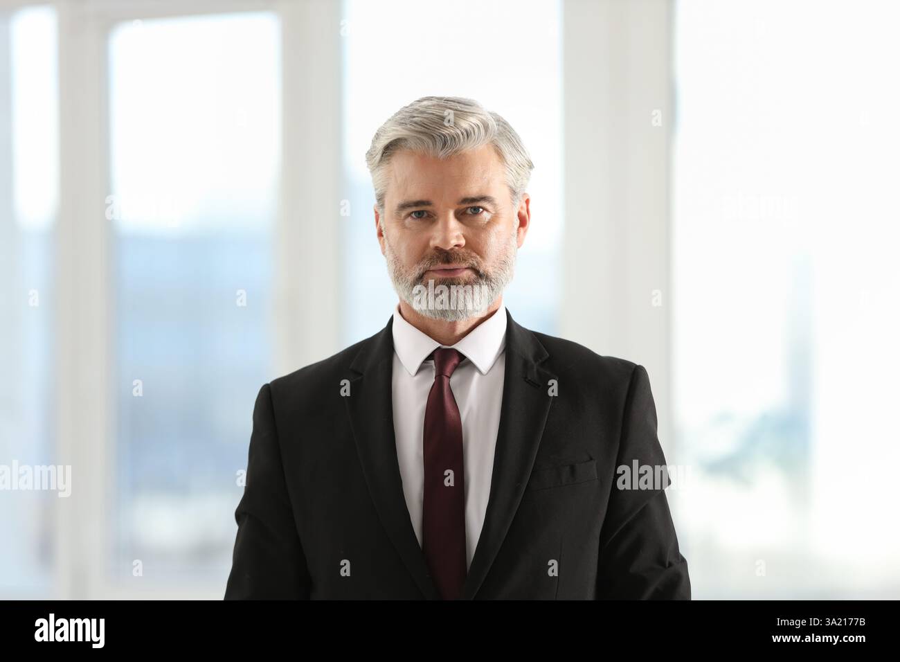Portrait banker in jacket hi-res stock photography and images - Alamy