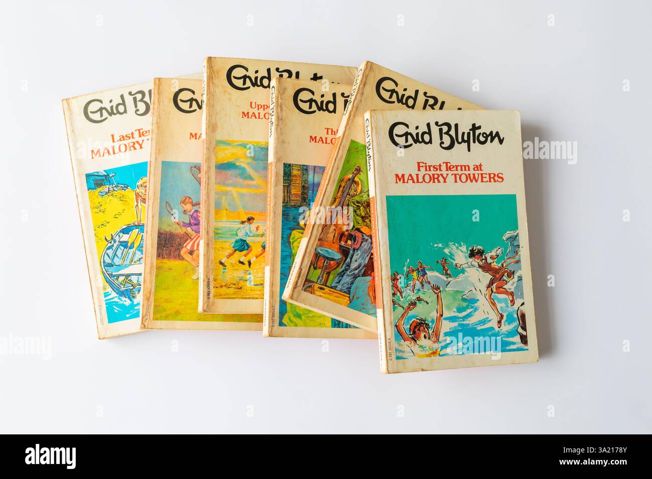 Enid Blyton Malory Towers book collection. 1980 editions Stock Photo ...