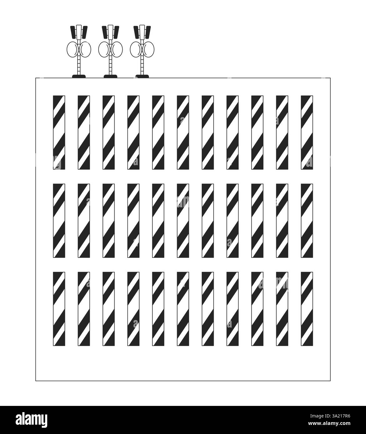 Modern Communication Hub Building With Antennas 2d Line Object Stock Vector Image And Art Alamy