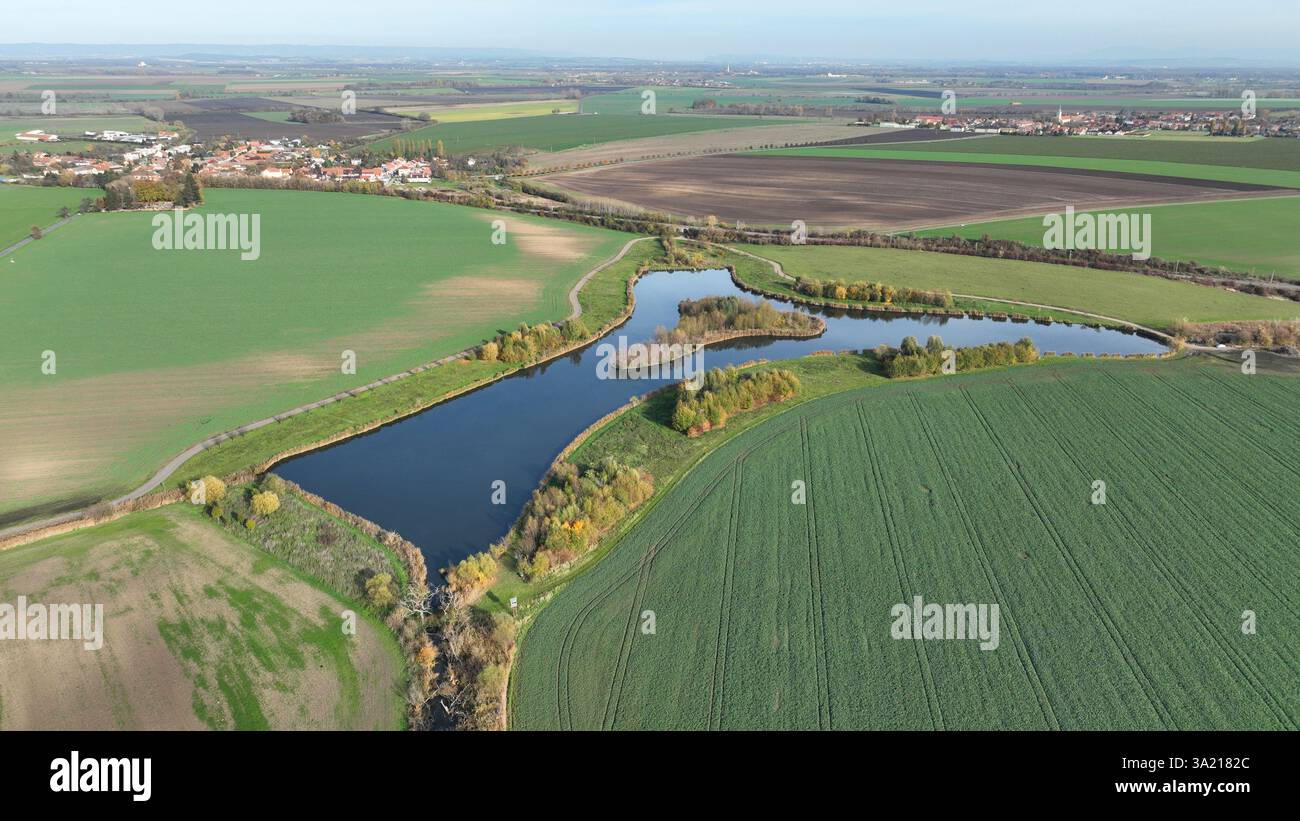 Pond celcice dam flood protection hi-res stock photography and images ...