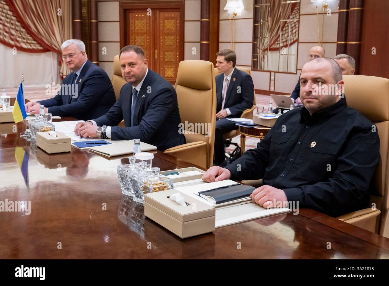 From left, Ukrainian Foreign Minister Andrii Sybiha, Ukrainian Head of ...