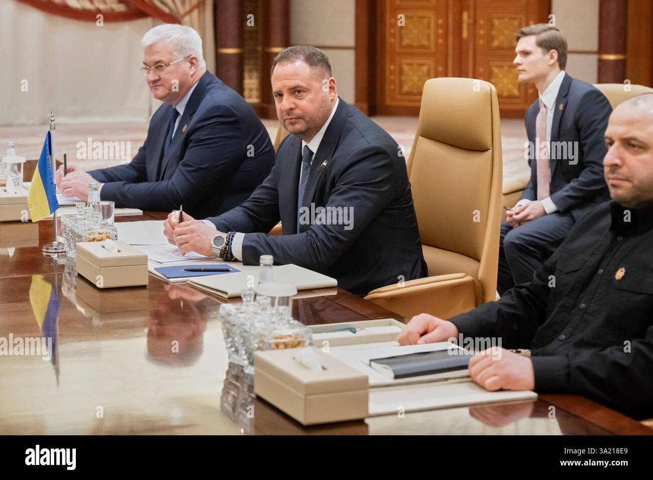 From left, Ukrainian Foreign Minister Andrii Sybiha, Ukrainian Head of ...