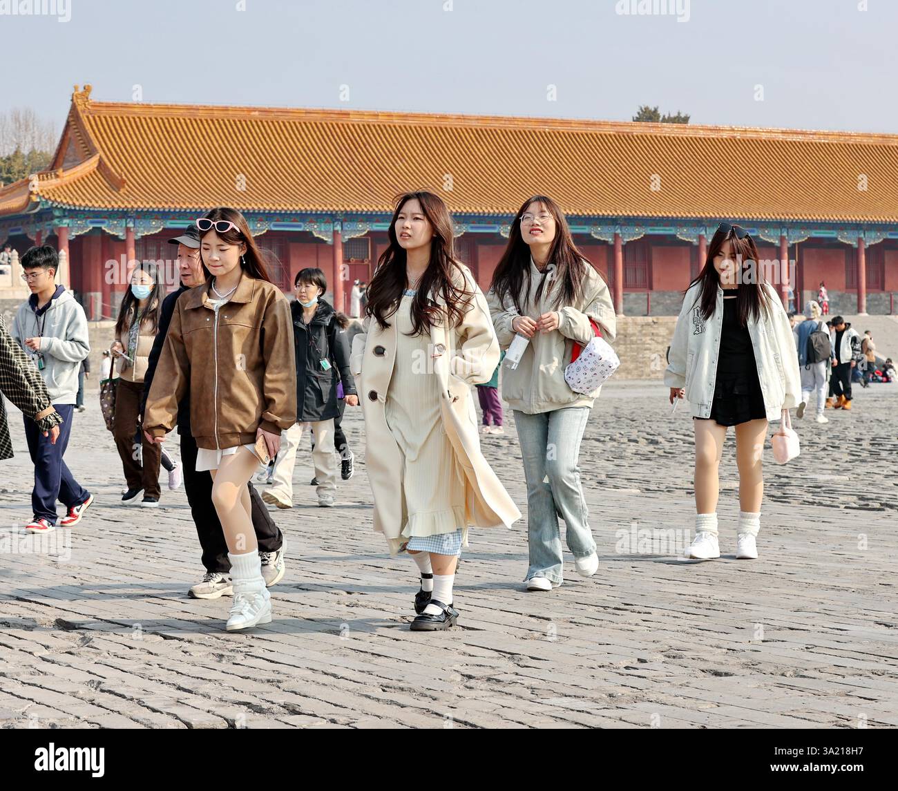 Tourists visit the Forbidden City in Beijing, China, 8 March, 2025 ...