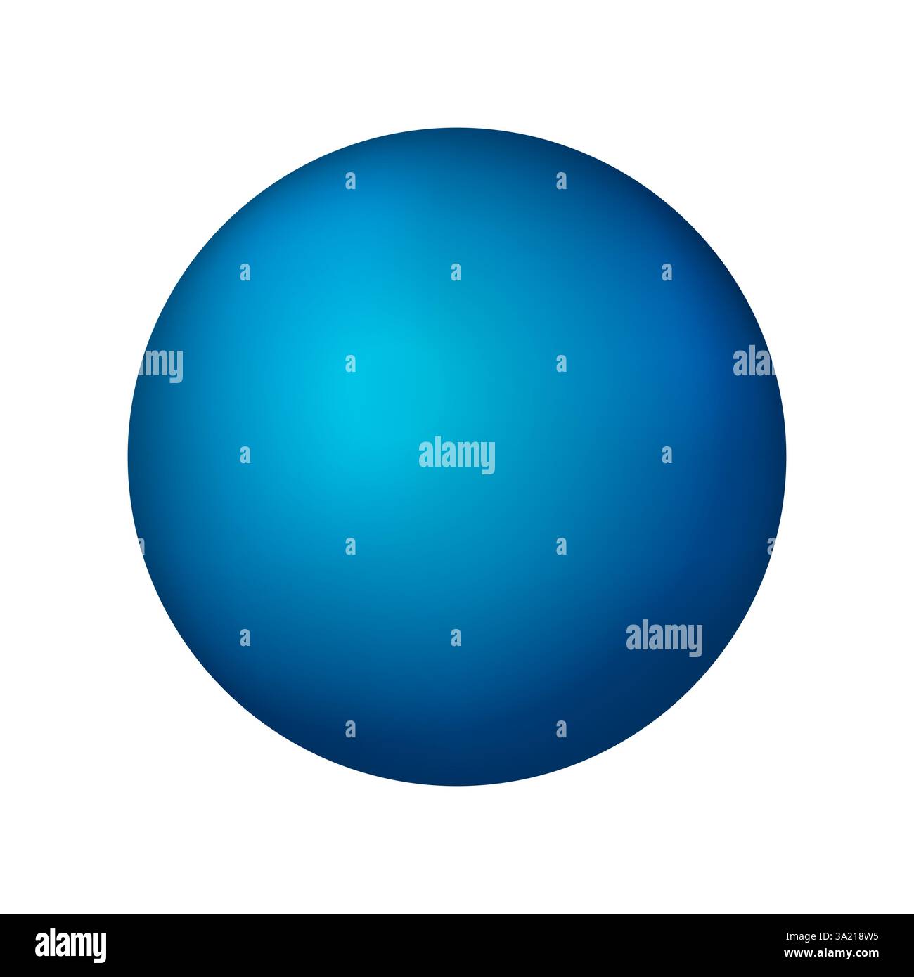 Glass blue ball or precious pearl. Glossy realistic ball, 3D abstract ...