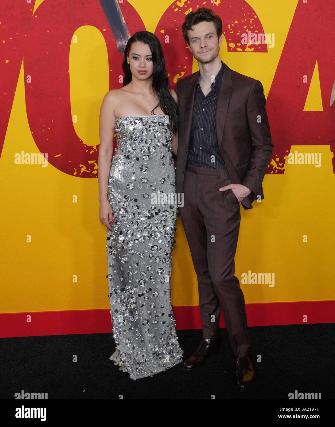 (L-R) Amber Midthunder and Jack Quaid at the Paramount Pictures ...