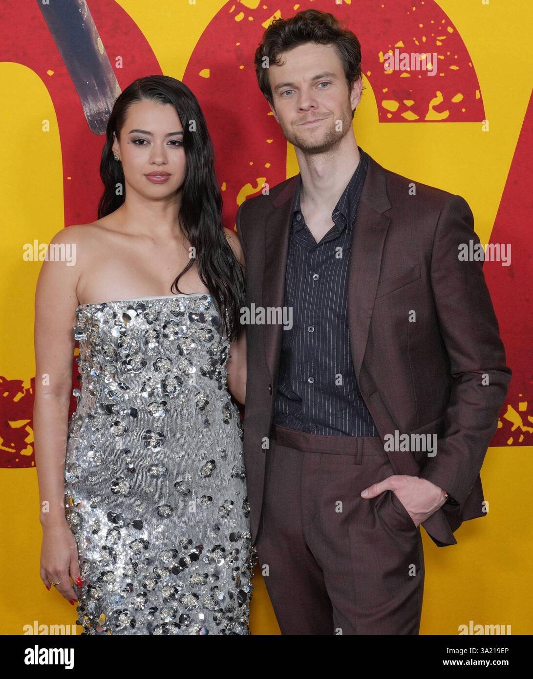 Los Angeles, USA. 10th Mar, 2025. (L-R) Amber Midthunder and Jack Quaid ...