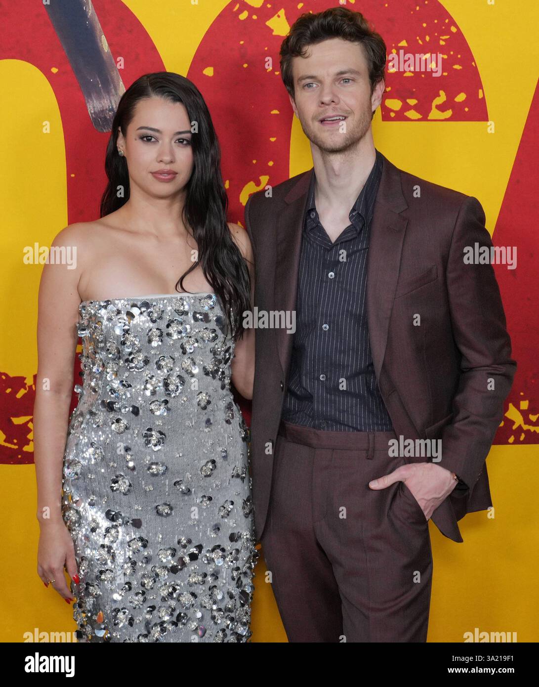 Los Angeles, USA. 10th Mar, 2025. (L-R) Amber Midthunder and Jack Quaid ...