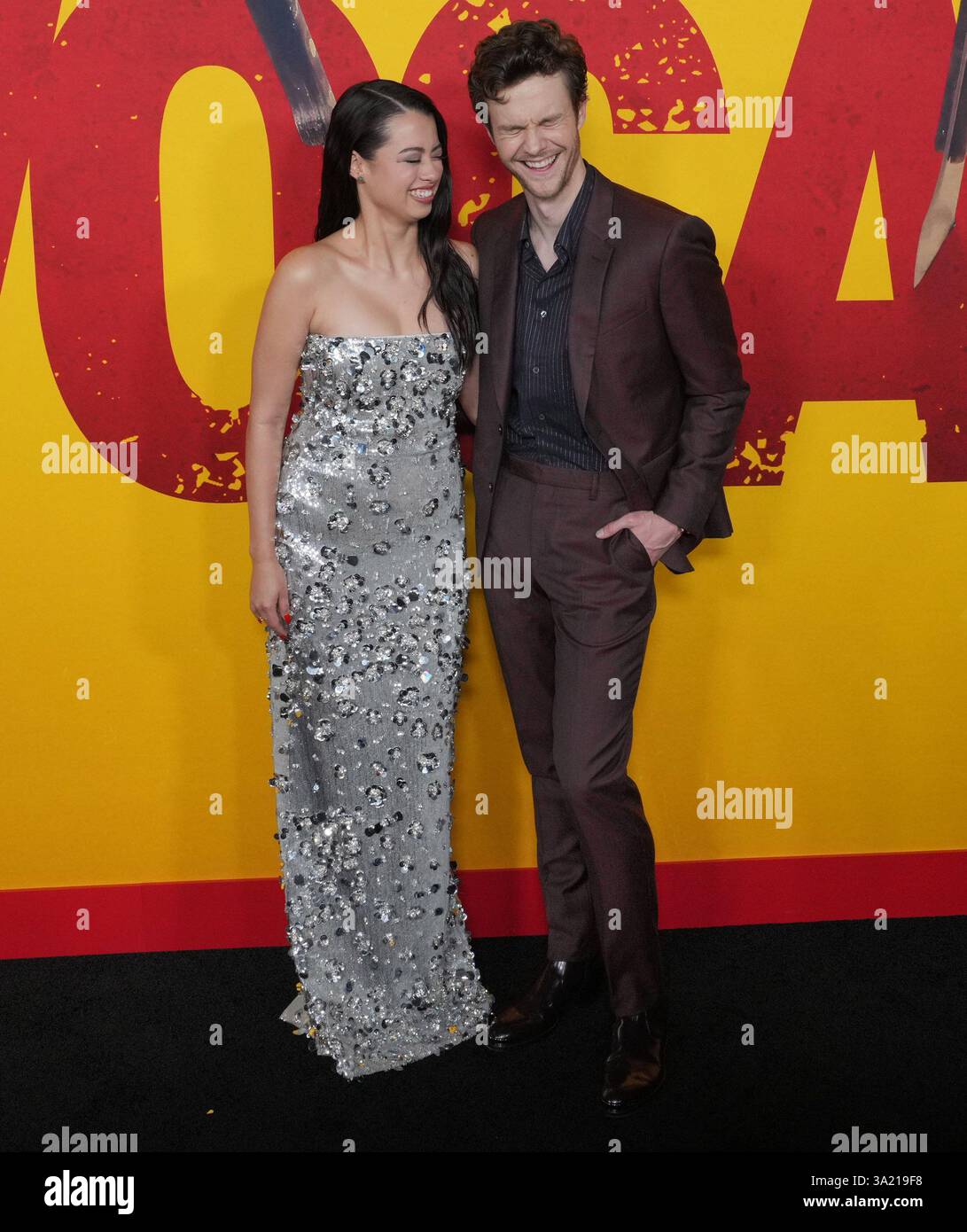 Los Angeles, USA. 10th Mar, 2025. (L-R) Amber Midthunder and Jack Quaid ...