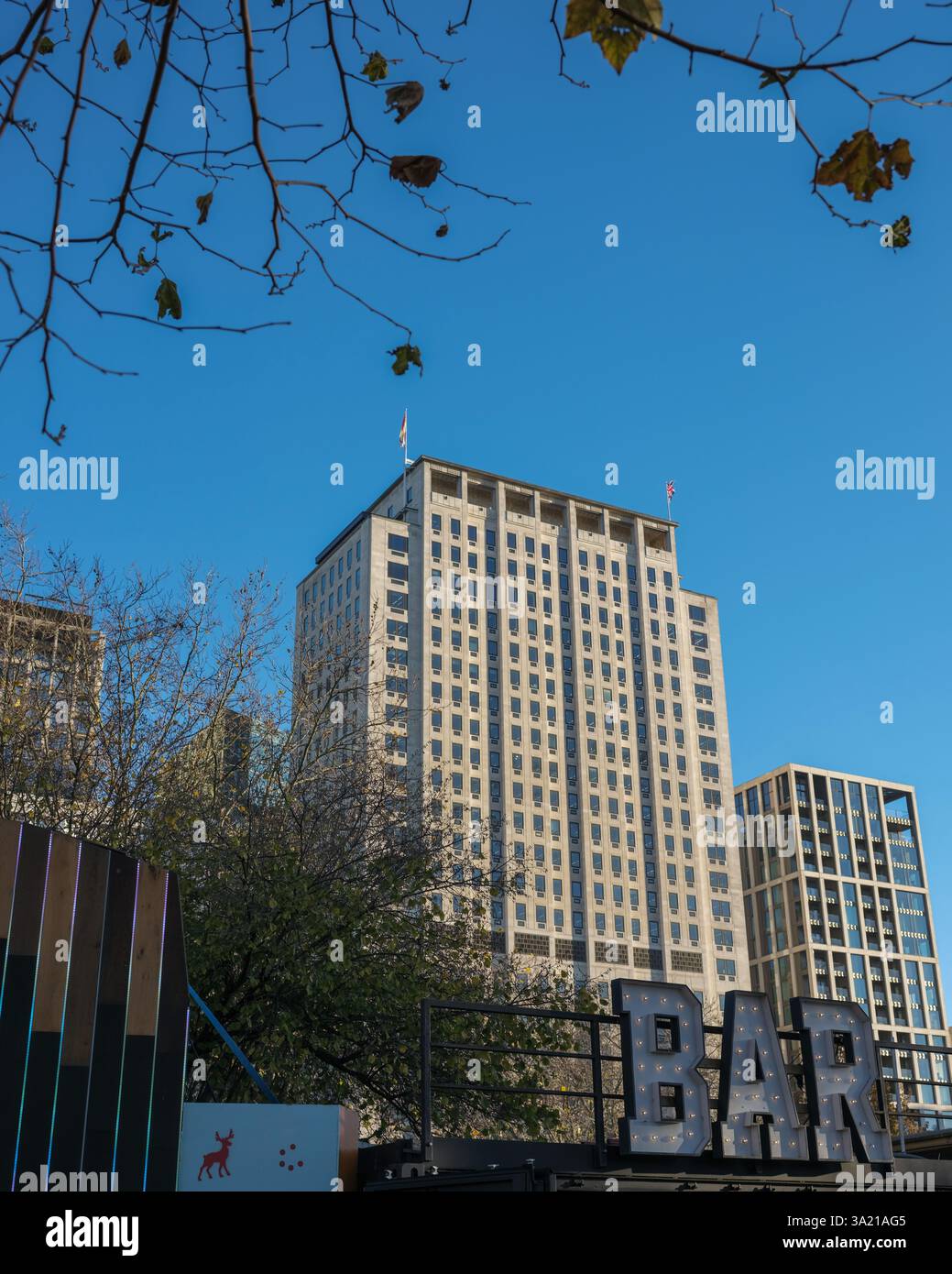 London, UK 9 Nov 2024 - The Shell Centre in London is the global ...